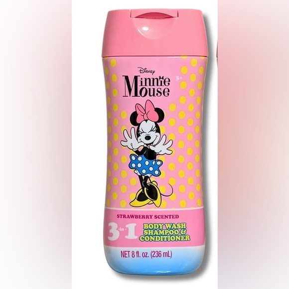 Disney | Hair | Disney Minnie Mouse Pink 3in Body Wash Shampoo ...